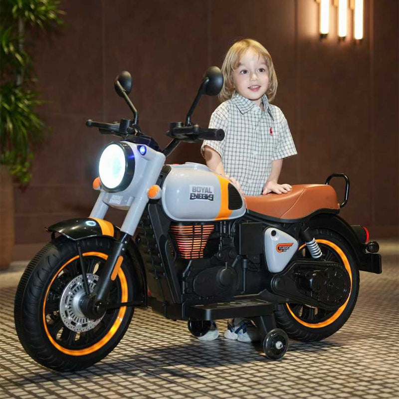 11CART Royal Enfield–Style Bullet Kids Electric Ride-On Bike – 11Cart